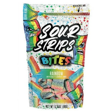 Sour Strips Blue Raspberry - 4 Pack - Walmart.com