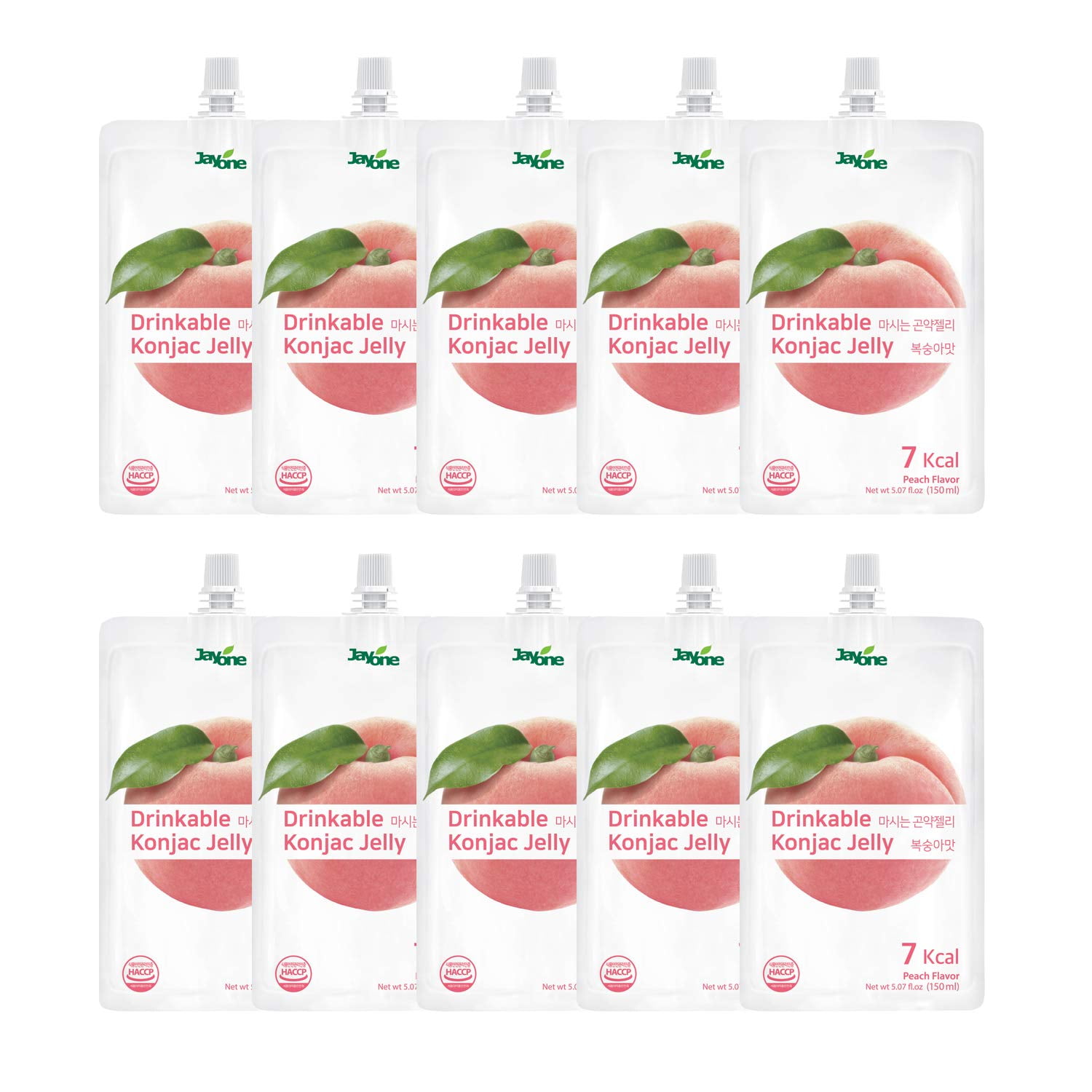Jayone Drinkable Konjac Jelly 8 Flavors Apple, Mango, Peach, Lychee ...
