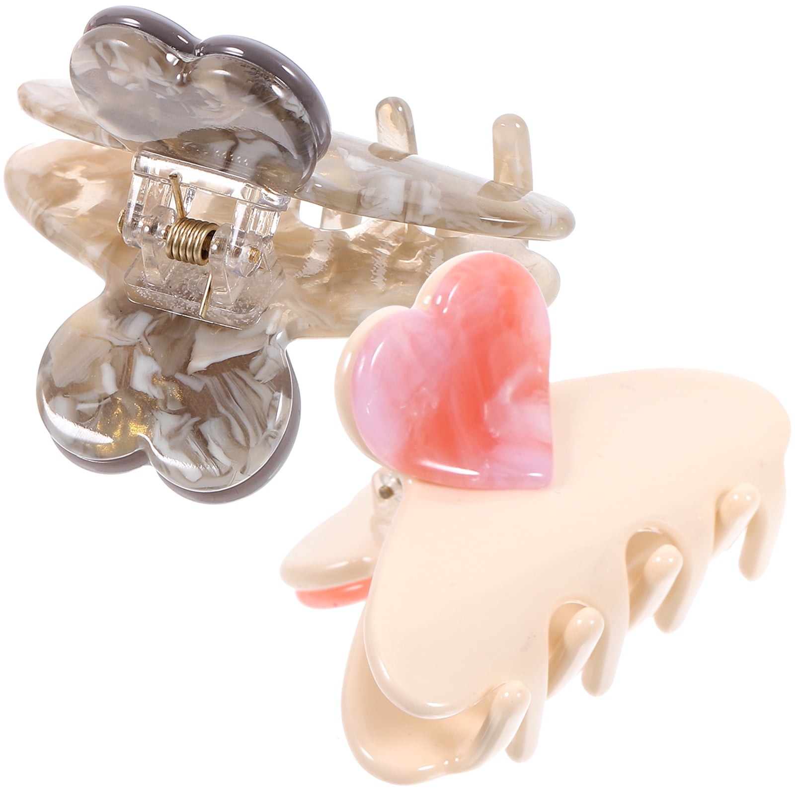 Click here for Shisuyan 2pcs Women Hair Clips Heart Claw Clip Hai... prices