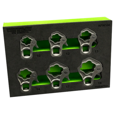 6 Piece Ratcheting Flex Flare Nut Wrench Set- Metric - Walmart.com