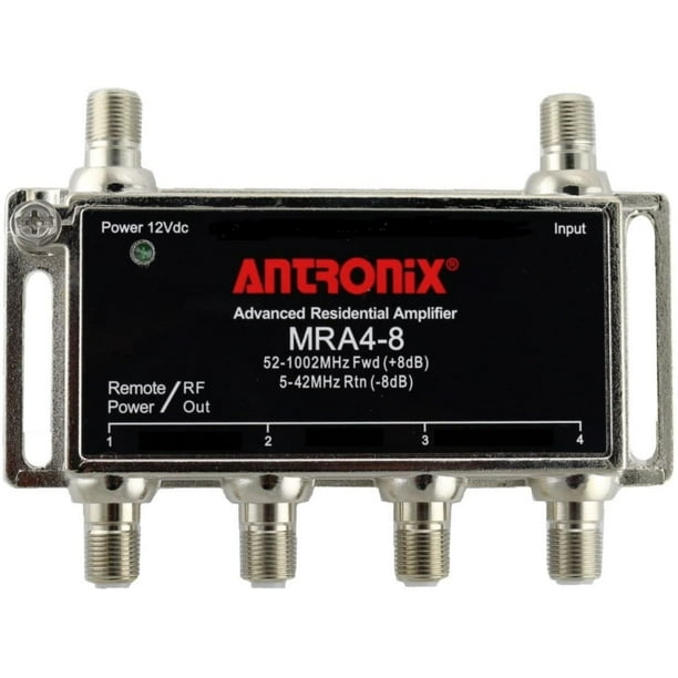 Antronix AMP MRA4-8/AC Amplifier Broadband Cable TV Signal Booster with Power Supply - Walmart.com