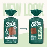 Sola High Protein Bread, 10g Complete Protein, Non-GMO, 20oz Loaf ...