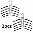 2-Pack or 4-Pack 5-Layer Multi-Function Magic Hangers - Lacquered Metal ...
