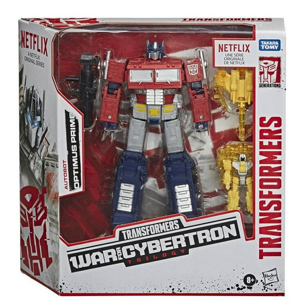 Netflix Figuras de acción War for Cybertron Trilogy Voyager Optimus ...