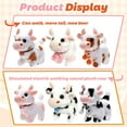 Simulated Electric Walking Sound Plush Cow, Featuring Super Realistic ...