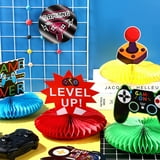 9 Pieces Video Game Honeycomb Centerpieces 3D Video Game Party ...