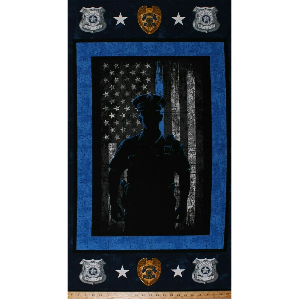 23.5" X 43" Panel Police Department Flag Law Enforcement Officers ...