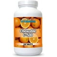 LifeSource Vitamins Vitamin C 500mg Chewable Tablets - Orange Flavor ...