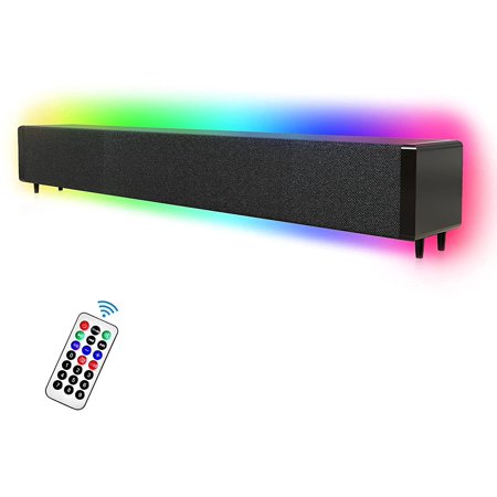 Sound Bar, 17'' Wired & Wireless Bluetooth Stereo Sound Bars, 3D ...
