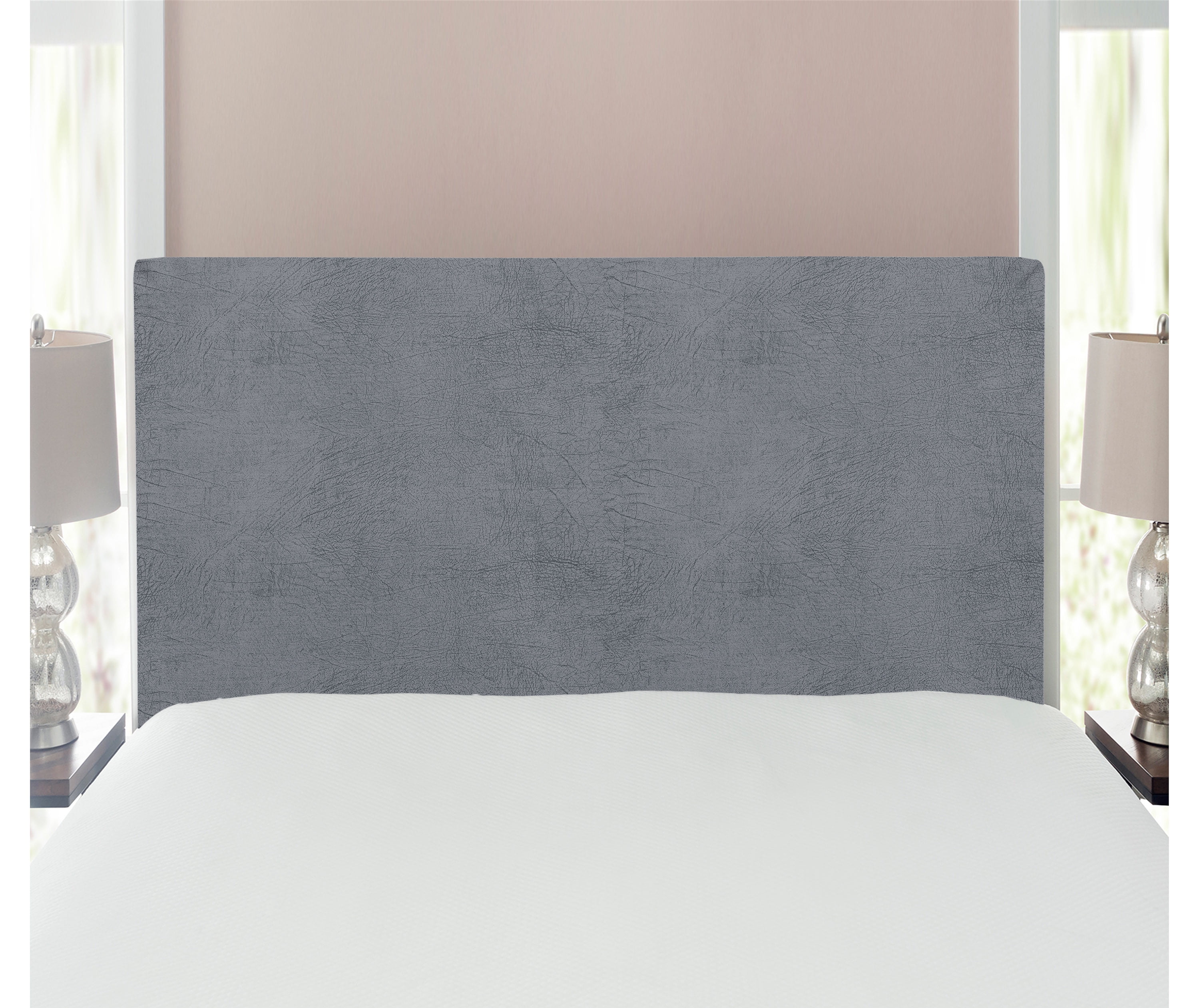Faux Suede Headboard, Digitally Printed Weathered Texture, Upholstered ...