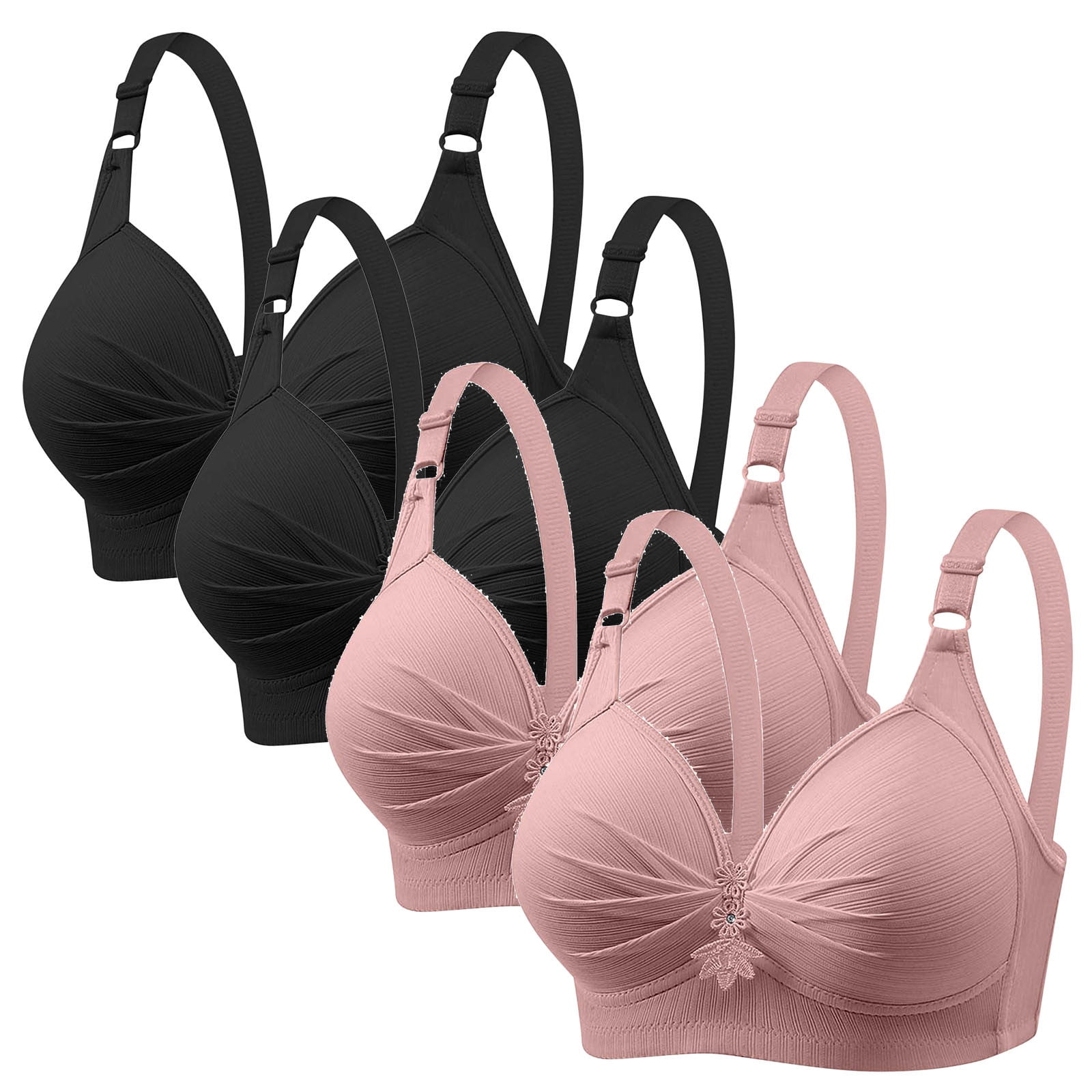 Click here for Ylioge 4 Pack Push Up Bras For Women Plus Size Xs-... prices
