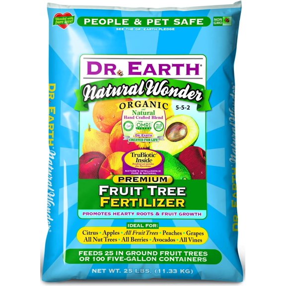 Dr. Earth Natural Wonder Fruit Tree Fertilizer 25 lb - Walmart.com