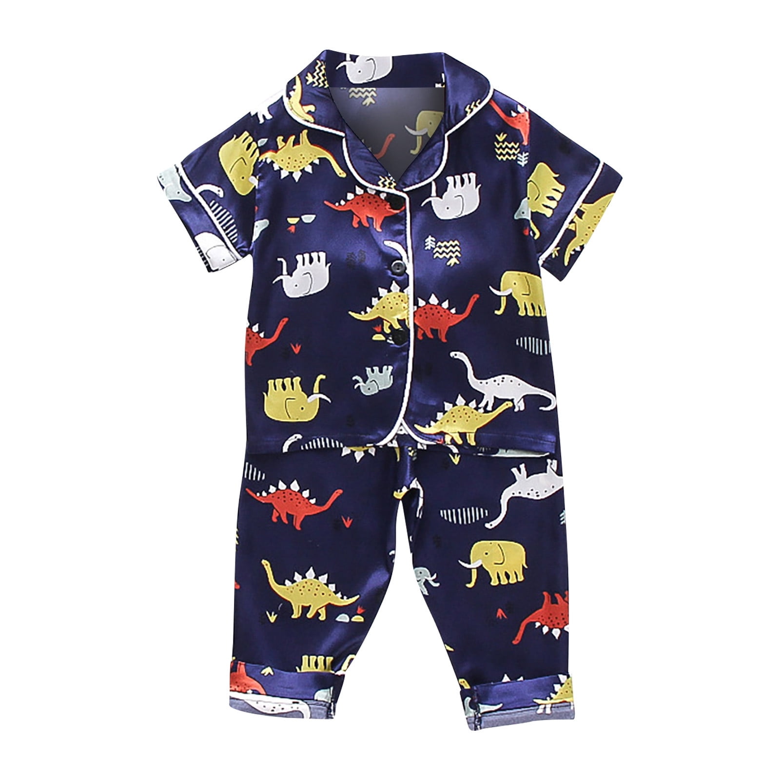 Click here for Huaiyyyy Toddler Boys Silk Pajamas Set Funny Carto... prices
