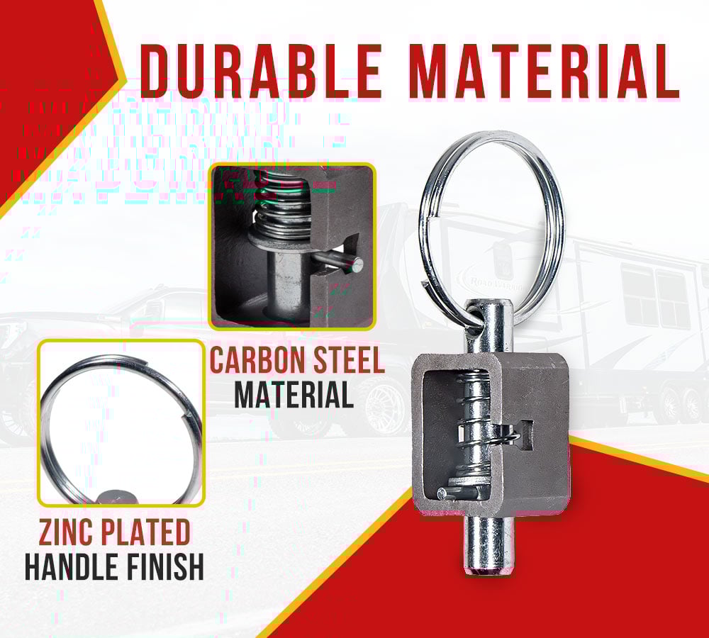 4 Pack Weld-On Spring Loaded Latch, 5/8" Steel Heavy-Duty Trailer Gate ...