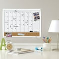 Quartet 3-In-1 Calendar Board, 17" x 23", Curved Frame, (38097-WT ...