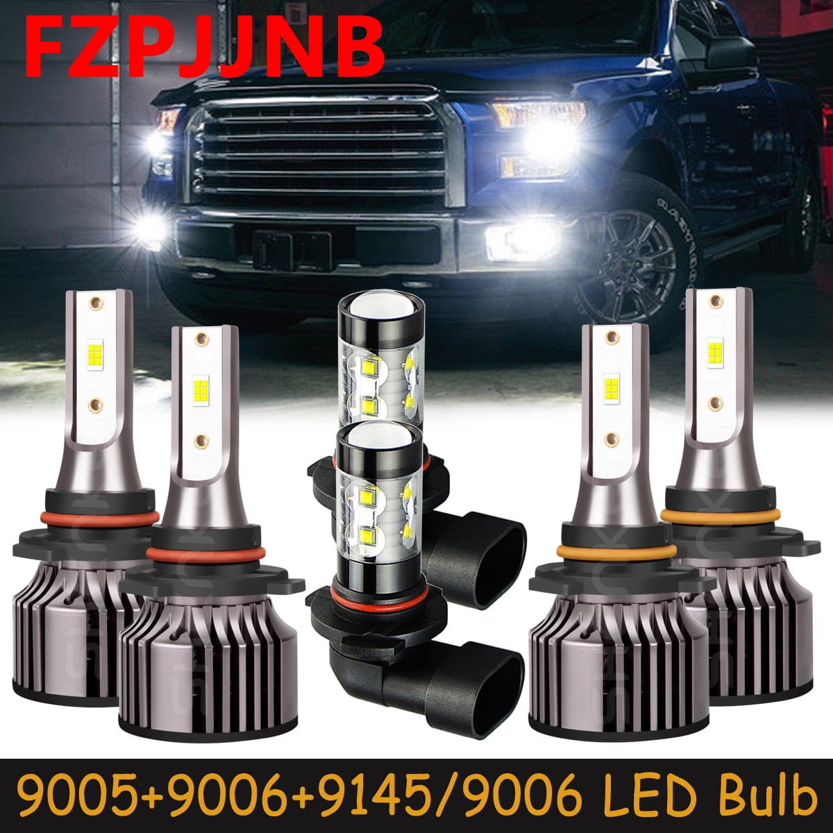 FZPJJNB for Toyota Matrix 2003-2008 6X Combo LED Headlight Fog Light ...