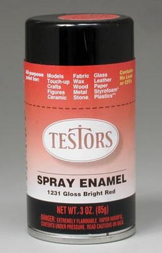 1014123 SPRAY PAINT BRIT RED 3OZ Testors Gloss Bright Red Spray Paint 3 ...