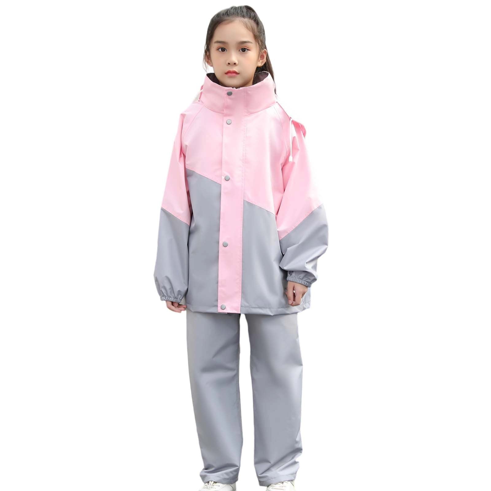 Click here for Falilai Lightweight Kids Rain Suit With Hood And B... prices