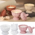 ANXPTIME Candle Jar Silicone Mold with Lid Flower Jewelry Storage Box ...