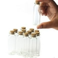 Clear Glass Container Bottles 48 Pack Tall and Elegant with Cork ...