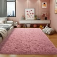 Socofuz 6x9ft Pink Fluffy Rug for Girls Bedroom, Cute Shaggy Carpet for ...