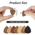 7Pcs 7 Colors Wood Guitar Picks Plectrum Guitar Accessories Triangle ...