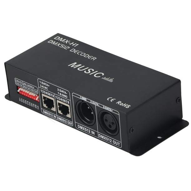 Decodificador RGB, decodificador DMX de 3 canales decodificador de canal decodificador DMX ...