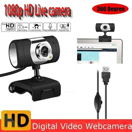 480P / 1080P webcam with built-in microphone 2MP webcam 360 degree ...