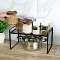 SUNFICON Compact 2-Tier Spice Rack, Stackable Metal Wire Organizer for ...