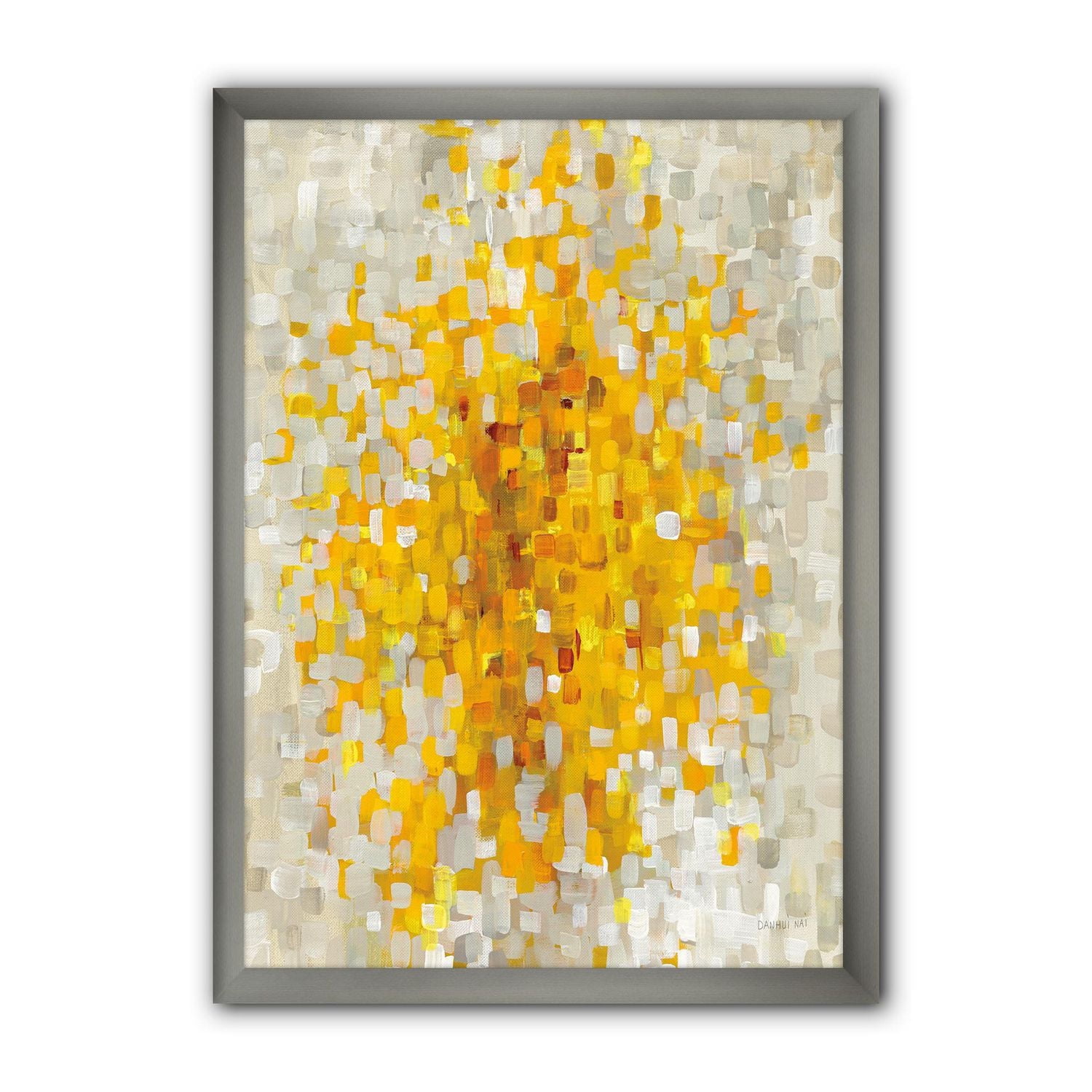 Click here for Designart Glam Yellow Explosion Blocks Framed Wall... prices