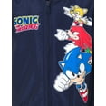 SEGA Sonic The Hedgehog Tails Knuckles Zip Up Varsity Bomber Jacket ...