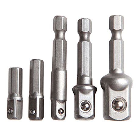 5 Packs Socket Bit Adapter Impact Bar Square Head Wrench Bars | Walmart ...