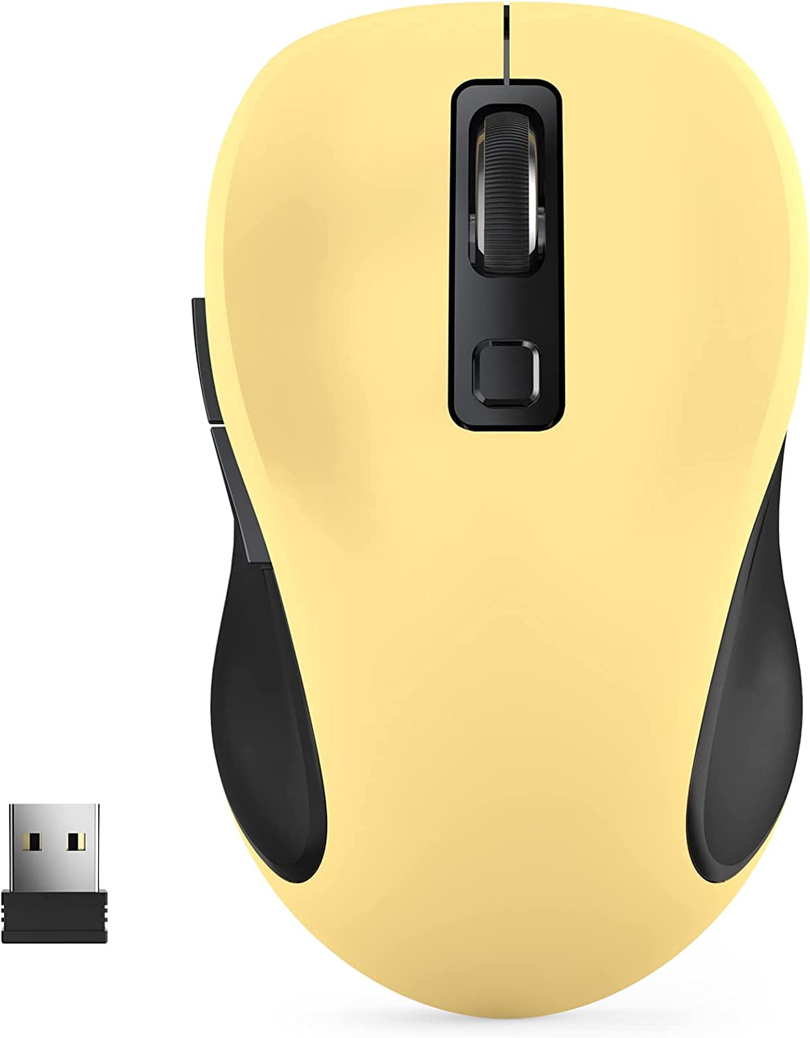2.4G Wireless Mouse for Laptop, Ergonomic Computer Mouse with USB ...