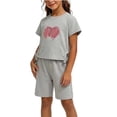 ATOGUTA Girls Summer Outfits Short Sleeves Crewneck Tops and Shorts ...