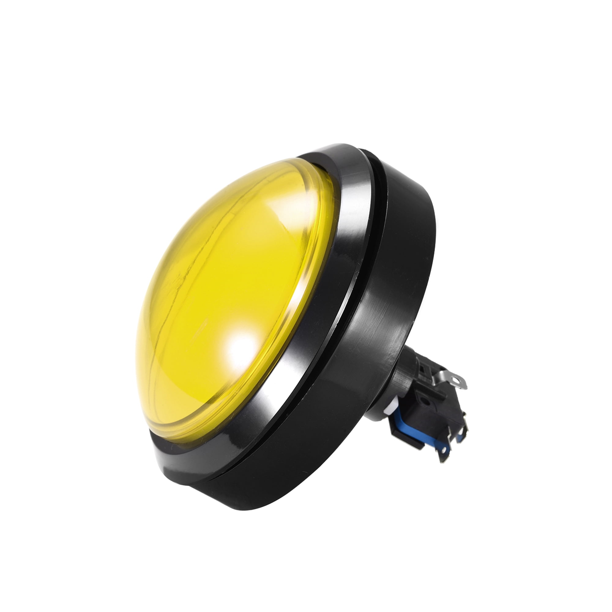 Game Push Button 98mm Round 12V LED Illuminated Push Button Switch with Micro switch for Arcade ...