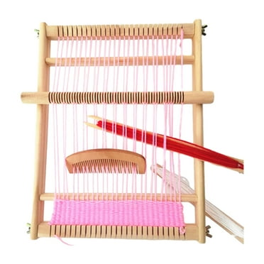 dnusflzt Weaving Loom Kit,Wooden Multi-Craft Weaving Loom Large Frame ...