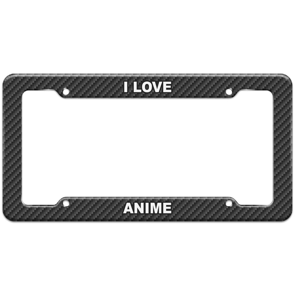 I Love Places Things - Anime - Plastic License Plate Frame - Walmart ...