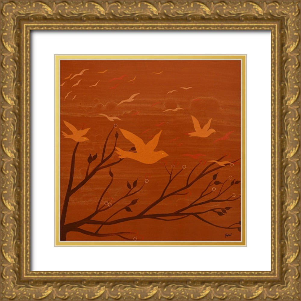 Hafod, Danielle 26x26 Gold Ornate Wood Framed with Double Matting Museum Art Print Titled ...