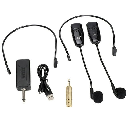 Amplifier Mic,1 to 2 Professional Wireless Mic Amplifier Wireless Mic ...