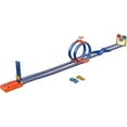 Hot Wheels Action Ultra Hots Wild Drive Drag Race Track Set with Dual ...