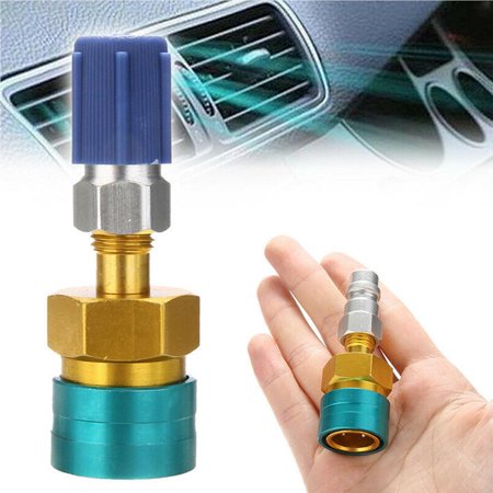 ruzhgo R134a Low Side Adapter Quick Vehicle Air Conditioning Cooling ...