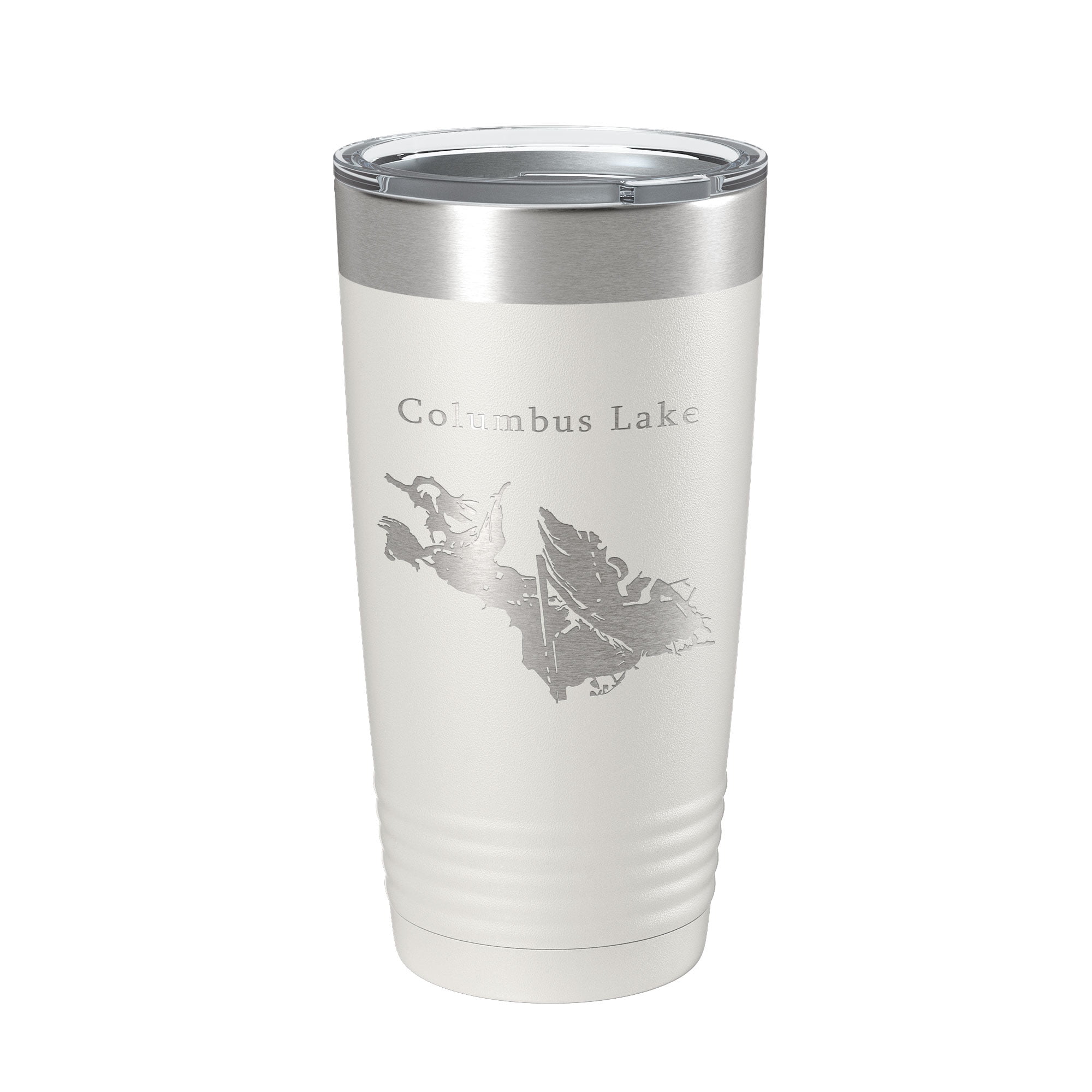 Columbus Lake Map Tumbler Travel Mug Insulated Laser Engraved Coffee ...