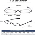 3 Pack Mini Slim Pen Reading Glasses - Compact Readers with Pen Clip ...
