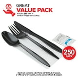 Individually Wrapped Plastic Cutlery Set with Napkin + Salt & Pepper ...