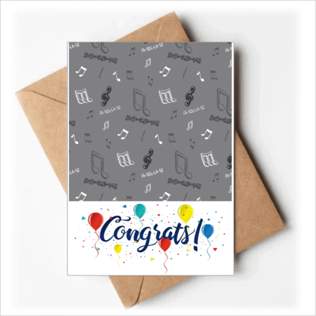 White Music Solfege Notes Wedding Cards Congratulations Greeting ...