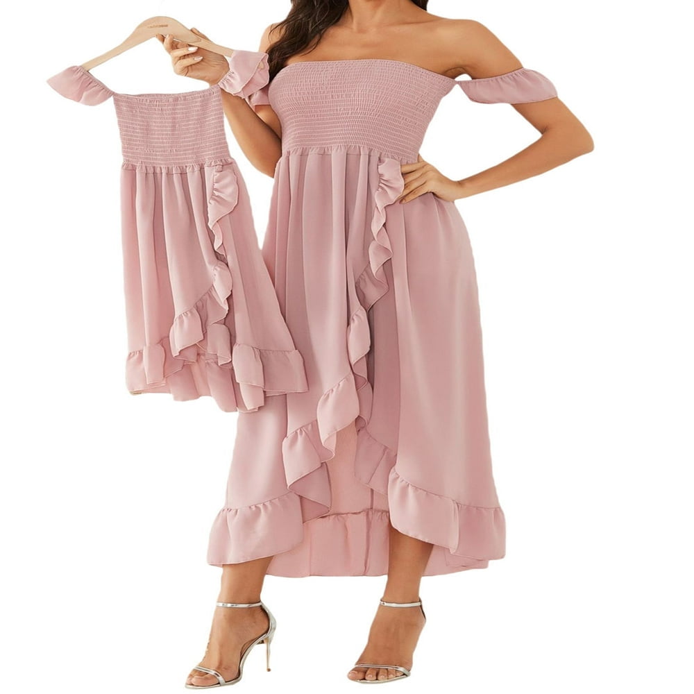 Click here for Generic Mommy And Me Dresses Floral Print Off Shou... prices