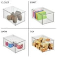 Mdesign Stackable Plastic Kitchen Storage Bin Pull Out Drawer Pantry