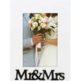 Isaac Jacobs White Wood Sentiments Mr & Mrs Wedding Love Engagement ...