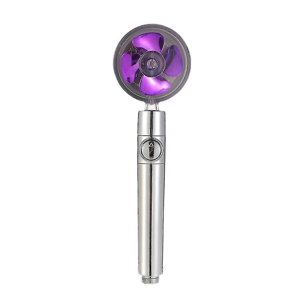 Handheld Propeller Turbo Fan Straight Shank Shower High Pressure Purple ...