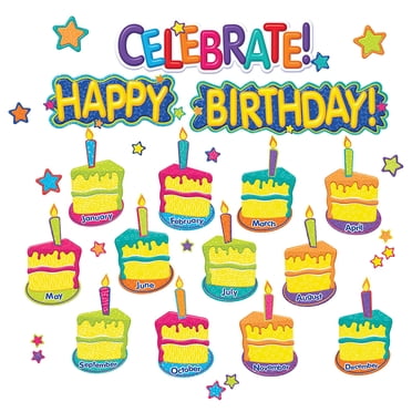 Pete the Cat Happy Birthday Mini Bulletin Board Set | Bundle of 10 Sets ...